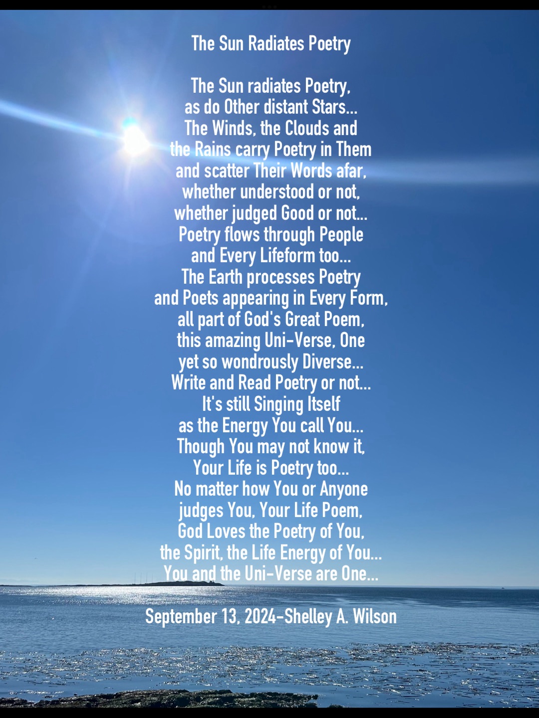The Sun Radiates Poetry | Flowerpoet
