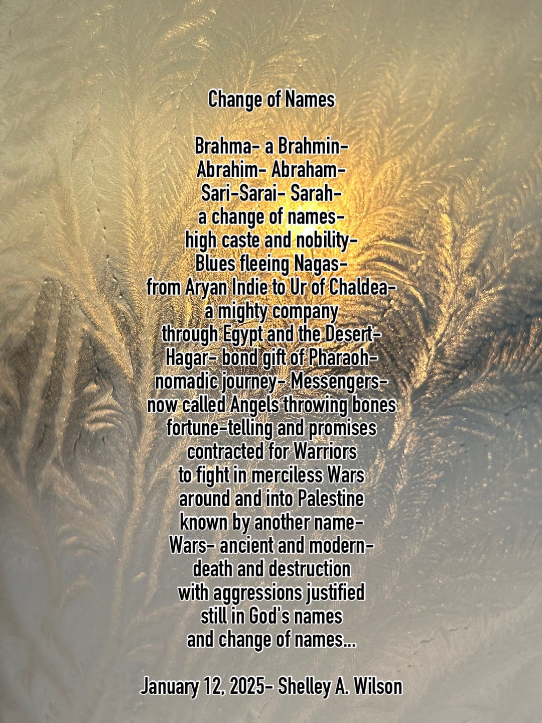 Change of Names | Flowerpoet